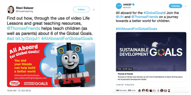 Thomas & Friends, the U.N. & CSG: Childhood Education Influencer Strategy